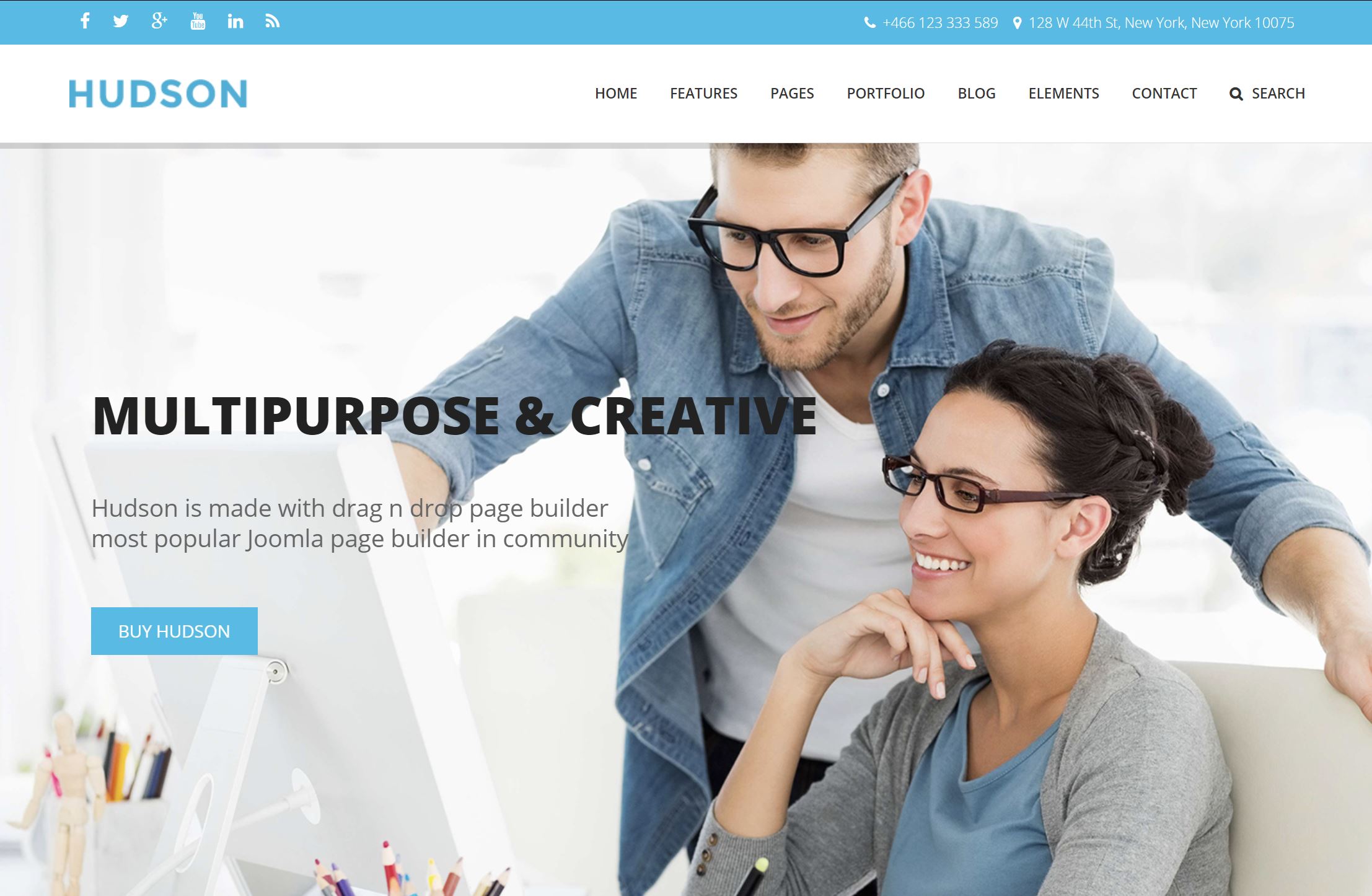 Hudson – New Joomla Templates