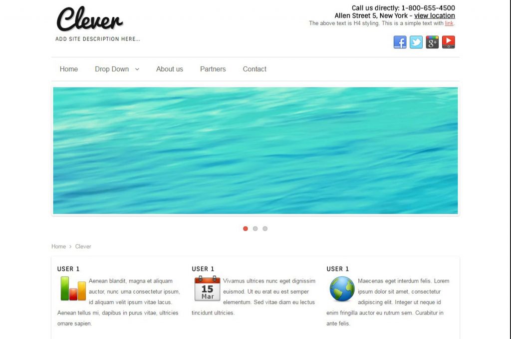 Clever – New Joomla Templates